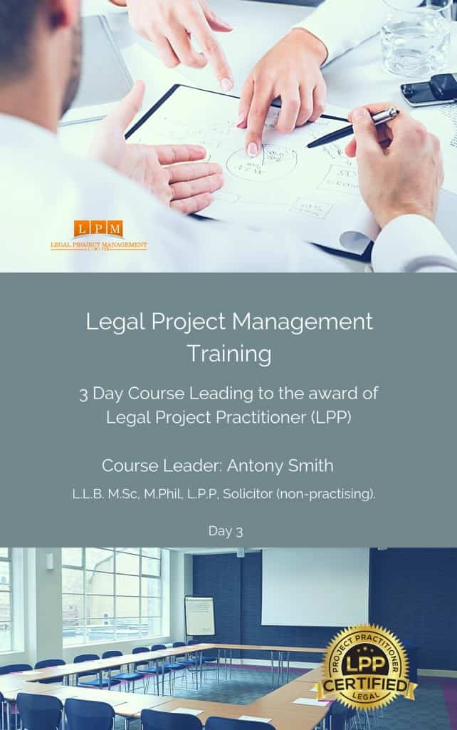 LPM Training Course Cover Sheet - Legal Project Management U.K.